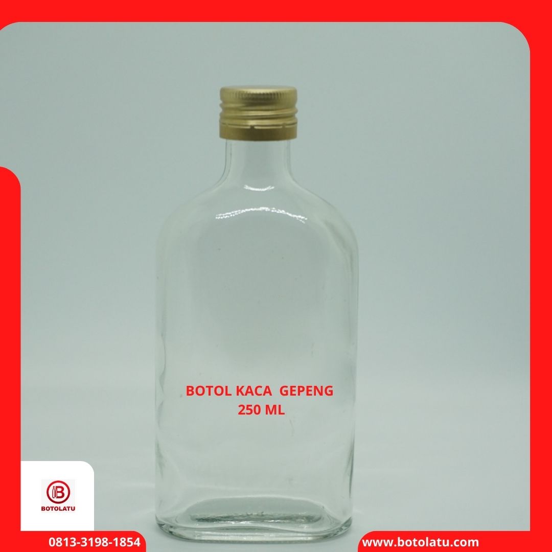 Jual Botol Kaca Gepeng Surabaya Termurah Terlengkap